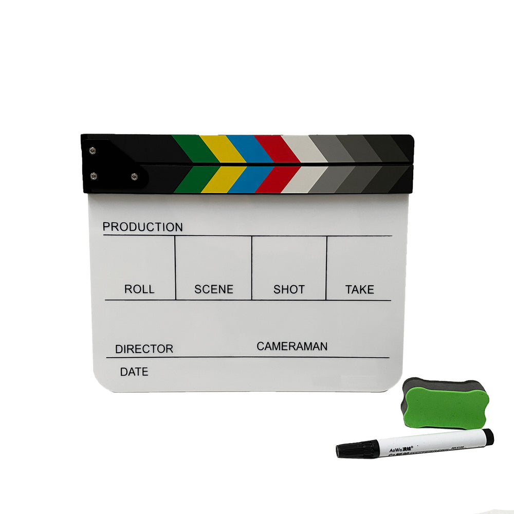 Director’s Cut Production Clap Clapper Slate Board for Video Filming