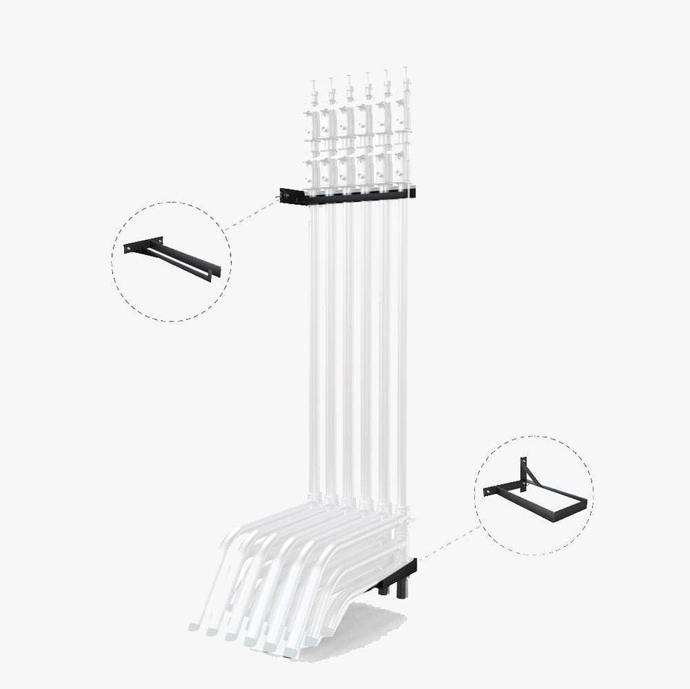 Spectrum C-Stand Wall / Door Rack - Holds 6 Stands (C-Stands Not Inclu