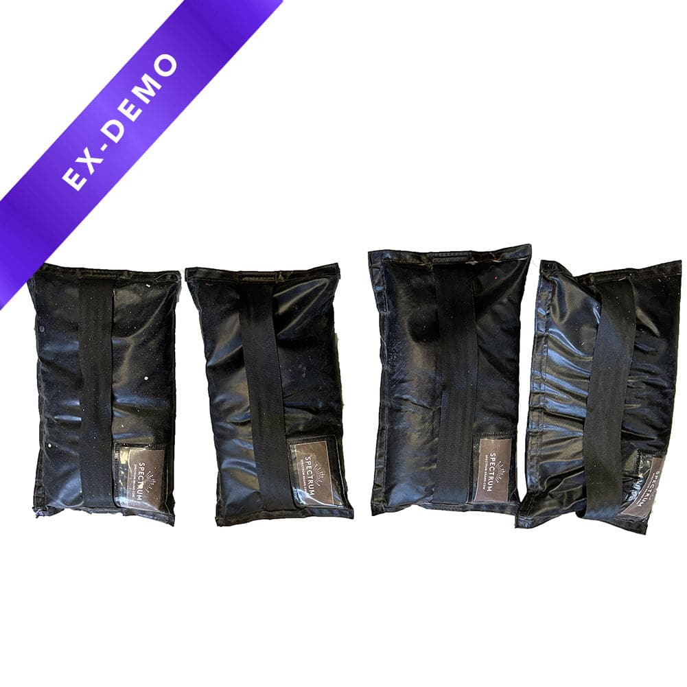 4x Spectrum Black Pre-Filled Weighted Shot Sandbags 10kg (DEMO STOCK I