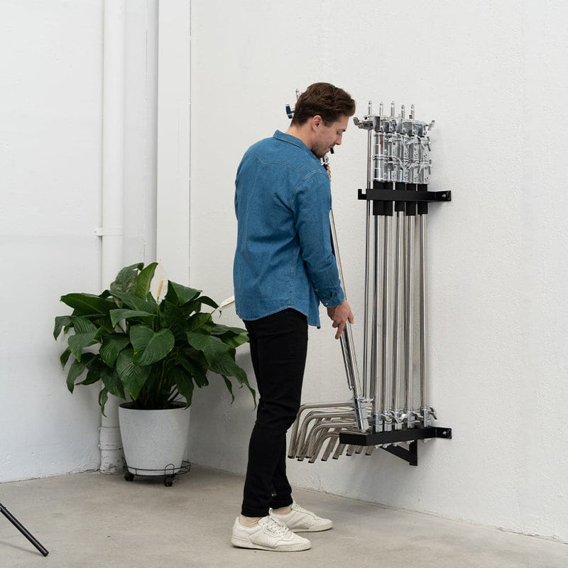 Spectrum C-Stand Wall / Door Rack - Holds 6 Stands (C-Stands Not Inclu