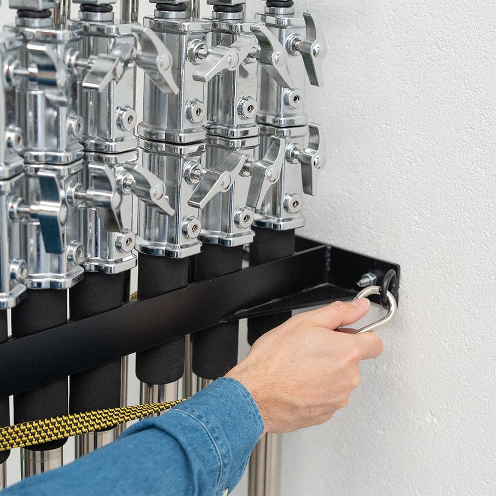 Spectrum C-Stand Wall / Door Rack - Holds 6 Stands (C-Stands Not Inclu