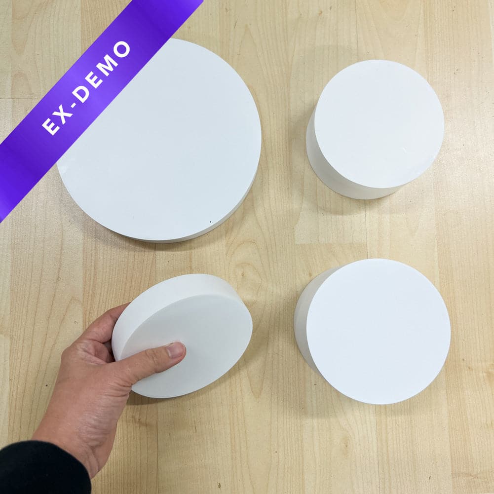 Spectrum White PRO.PROPS Styling Photography Prop - Cylinder Bundle (D