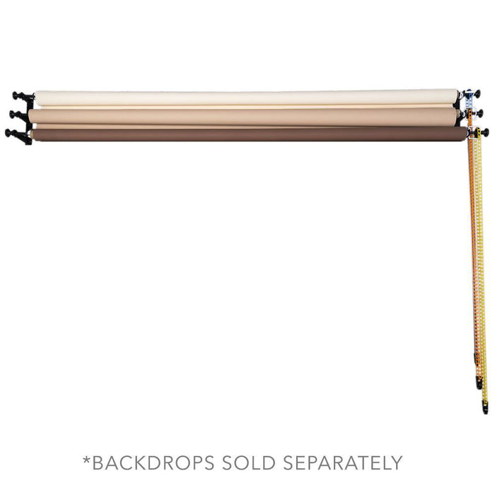 Triple Roller Wall Mount Retractable Manual Photography Backdrop Suppo