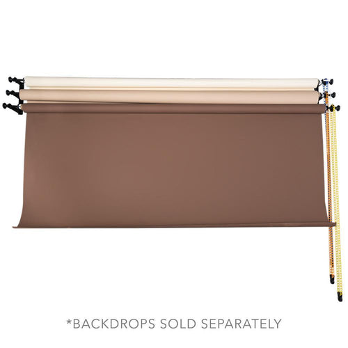 Triple Roller Wall Mount Retractable Manual Photography Backdrop Suppo