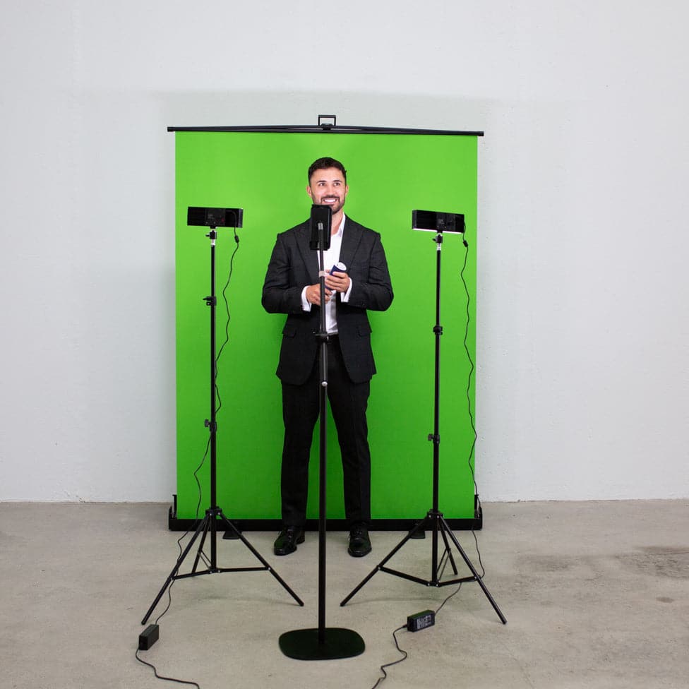 'Live Stream Master' Pull Up Chroma Key Green Screen Backdrop for Vide