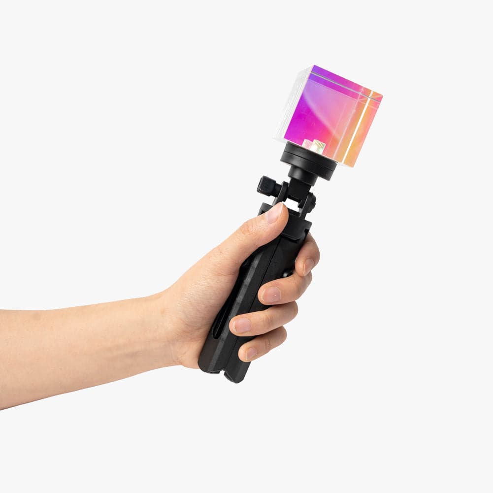Colour Transparent Cubic Optical Prism Prop for Creative Photography