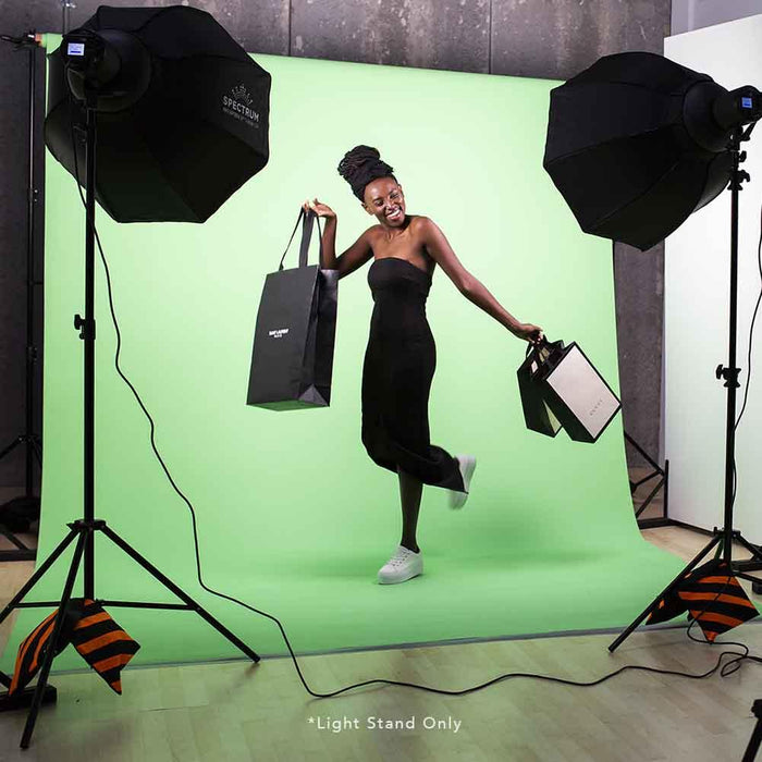 Spectrum 280cm Heavy Duty Air Cushioned Light Stand (Black)