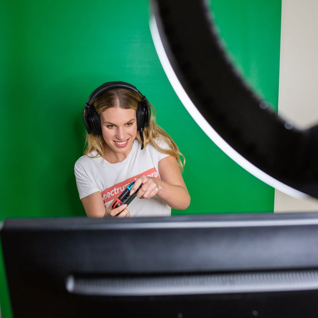 'Live Stream Master' Pull Up Chroma Key Green Screen Backdrop for Vide