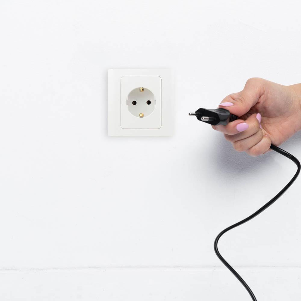 Power Lead Cable Cord Male AC to Female - 2m EU European Figure 8 Plug