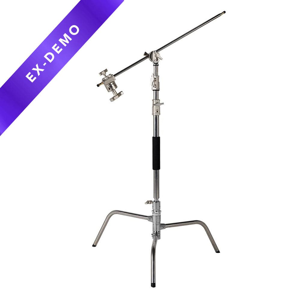 Spectrum Silver Heavy Duty Photographic C-Stand With Boom Arm (20kg Lo