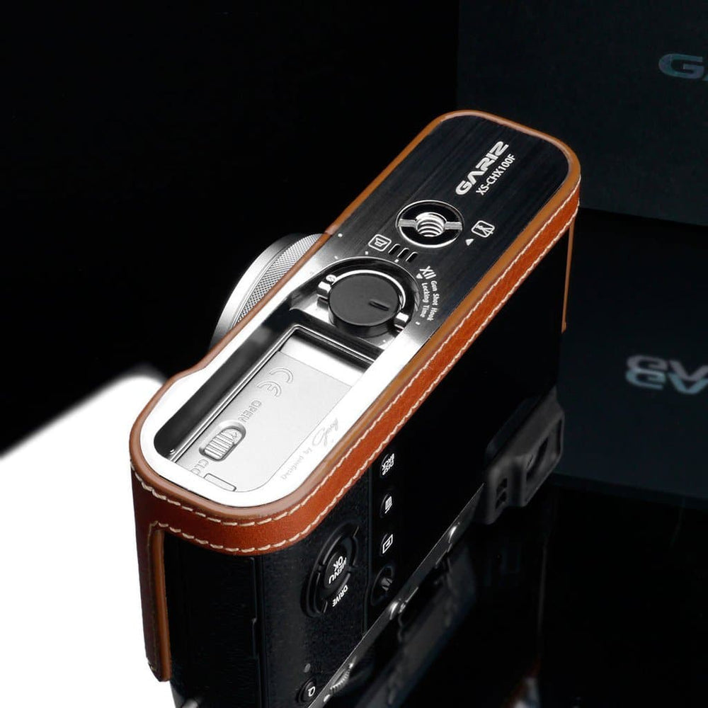 Gariz HG-X100FCM Camel Leather Camera Half Case for Fujifilm Fuji X100