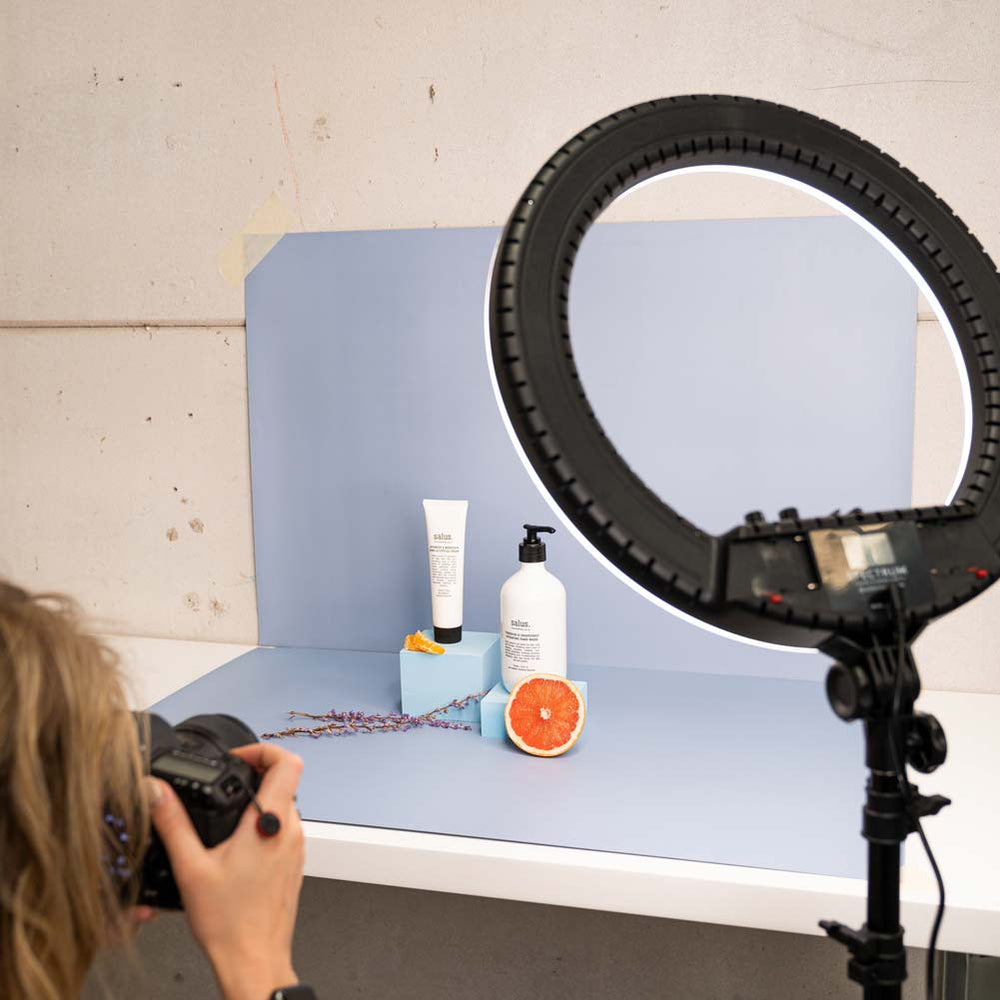 Geometric Foam Styling Props for Photography - Short Square 10cm (Powd