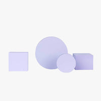 Geometric Foam Styling Props For Photography - Periwinkle Purple 4 Pac