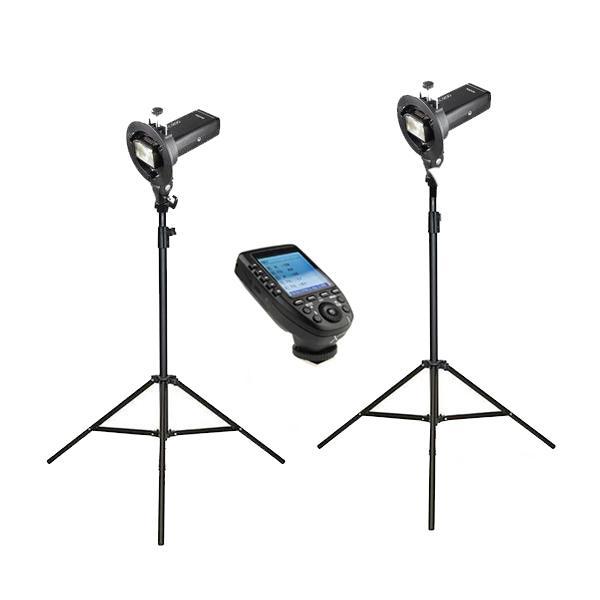 Godox 2 X AD200Pro Witstro 200W Cordless Portable TTL Strobes & Stand