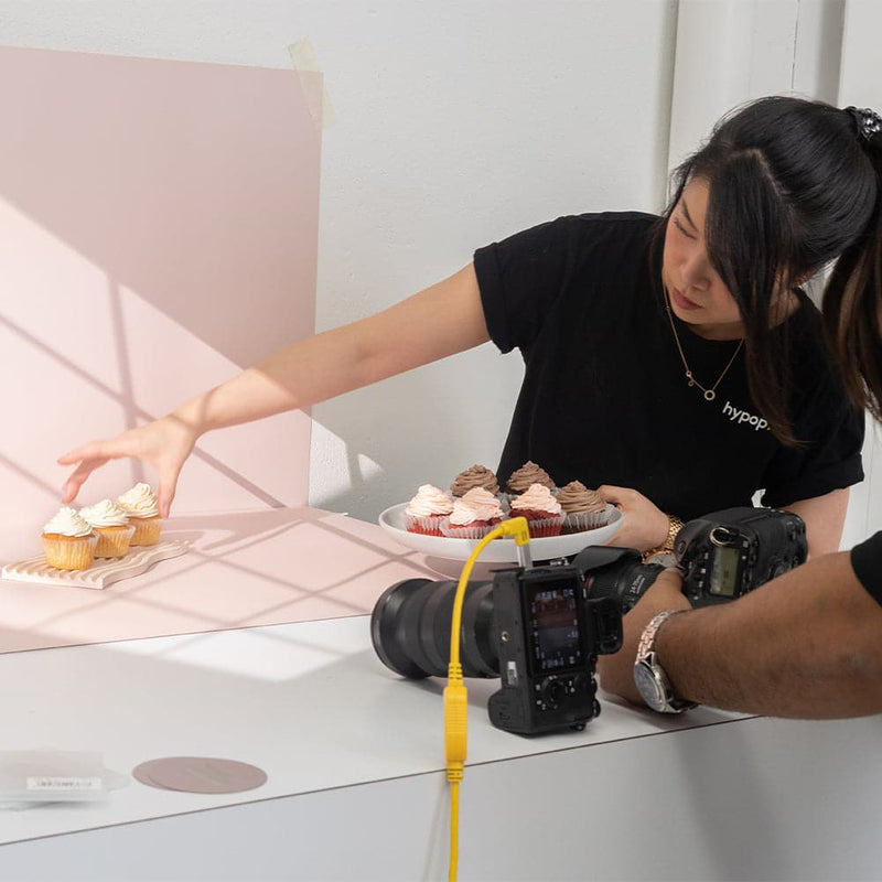 Grooved Arch Wave Photography Styling Handmade Plaster Props - 4 Pack