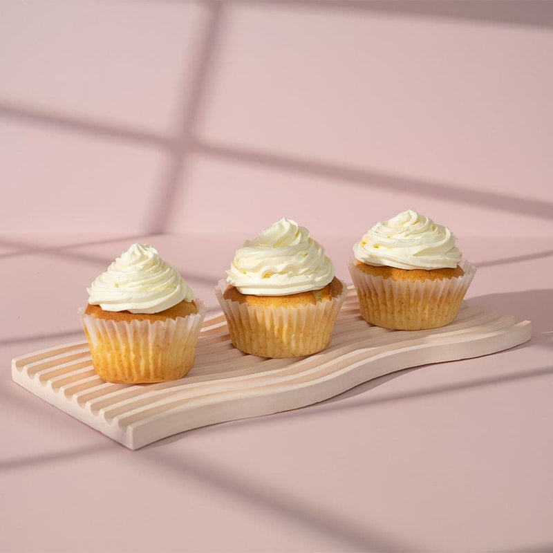 Grooved Arch Wave Photography Styling Handmade Plaster Props - 4 Pack