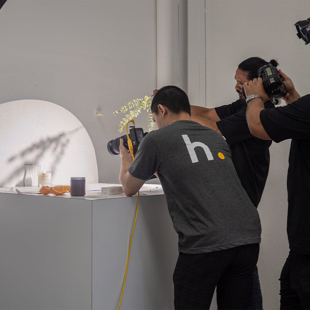 Grooved Arch Wave Photography Styling Handmade Plaster Props - 4 Pack