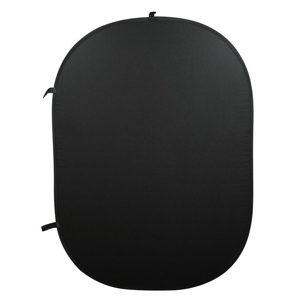 White/Black Double Sided Collapsible Vinyl Pop Up Backdrop (1.5 x 2.1M