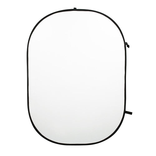 White/Black Double Sided Collapsible Vinyl Pop Up Backdrop (1.5 x 2.1M