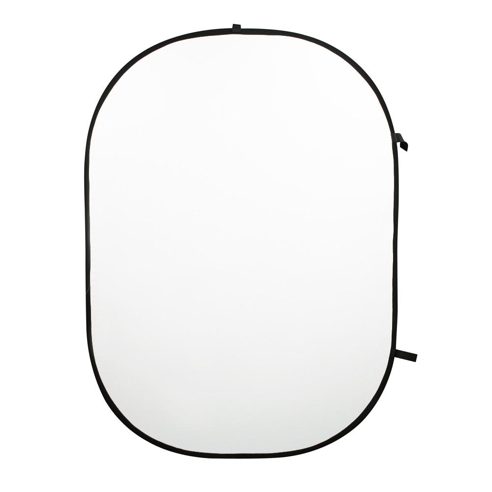 White/Black Double Sided Collapsible Vinyl Pop Up Backdrop (1.5 x 2.1M