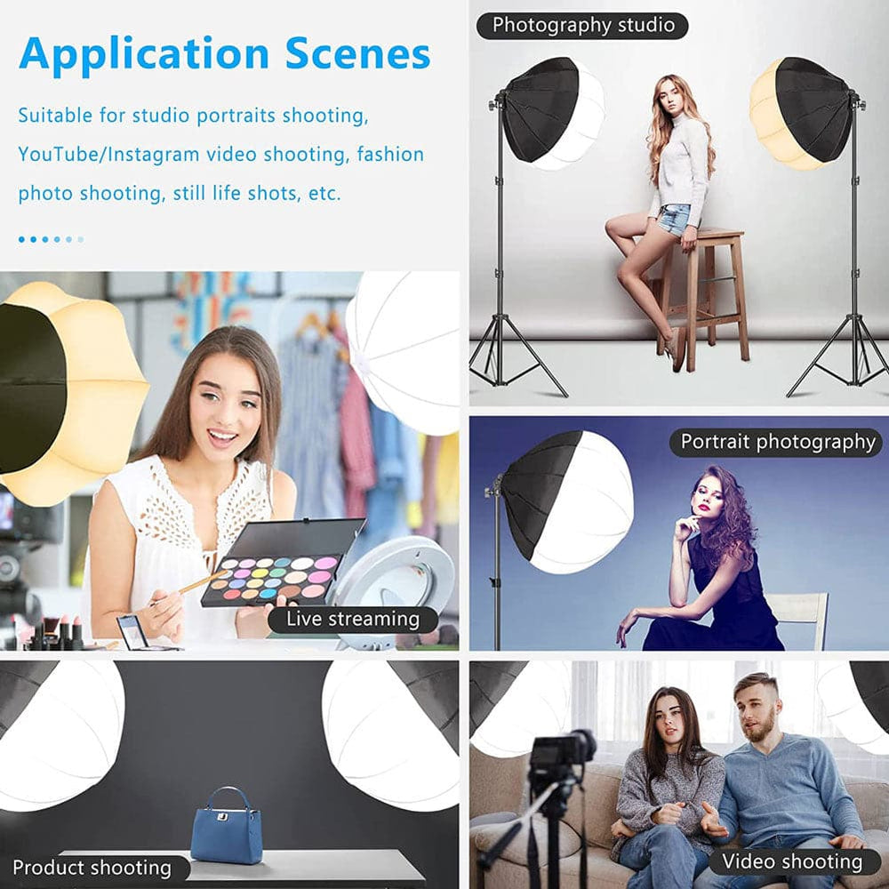 Lantern Softbox 'Kreator Kit' Double Dimmable LED Bi-Colour Lighting K