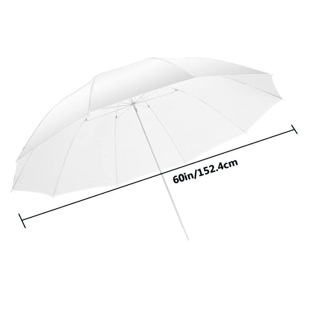 Large 60" / 152cm White Shoot Through Diffuser Umbrella