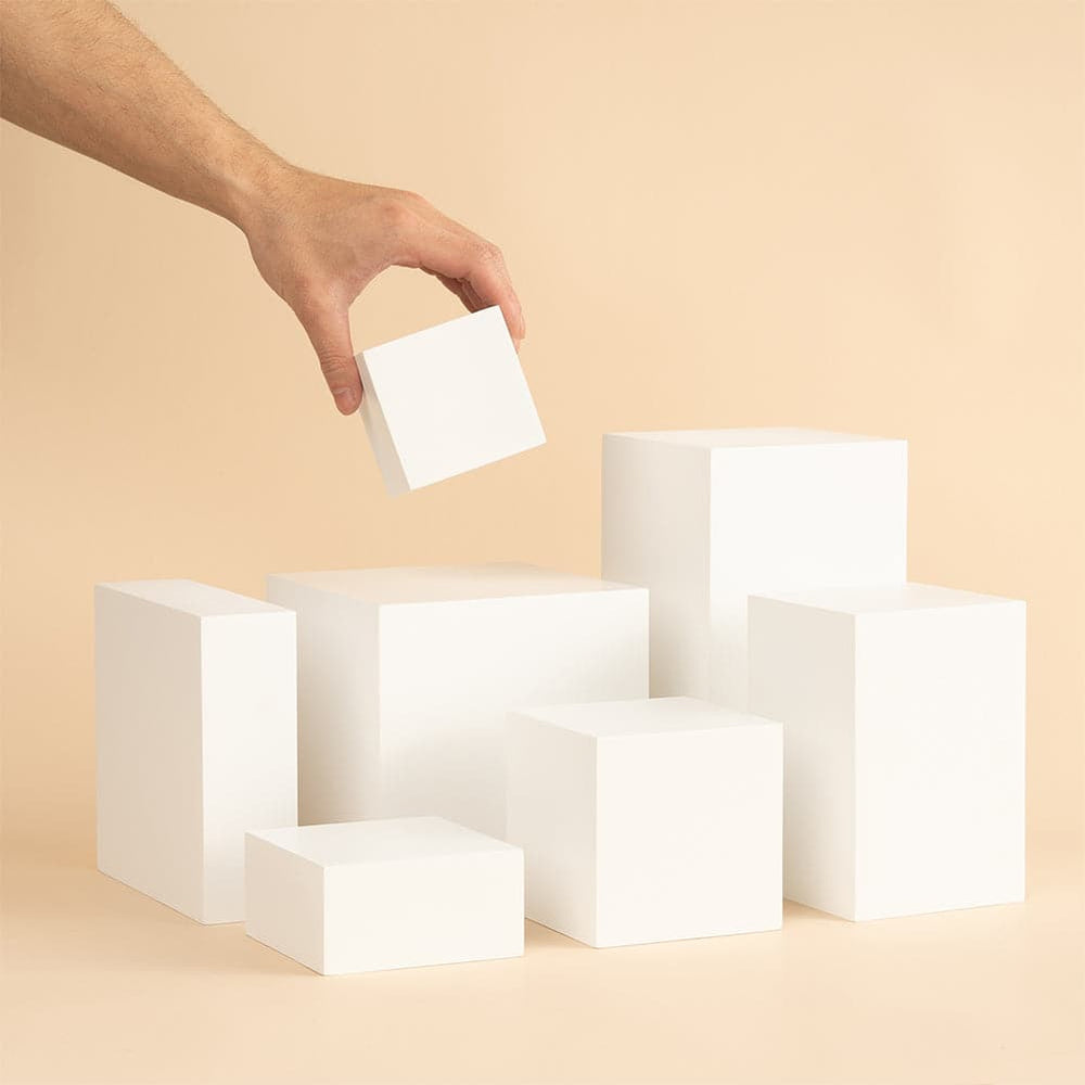 Spectrum White PRO.PROPS Styling Photography Prop - Cube & Block Mega