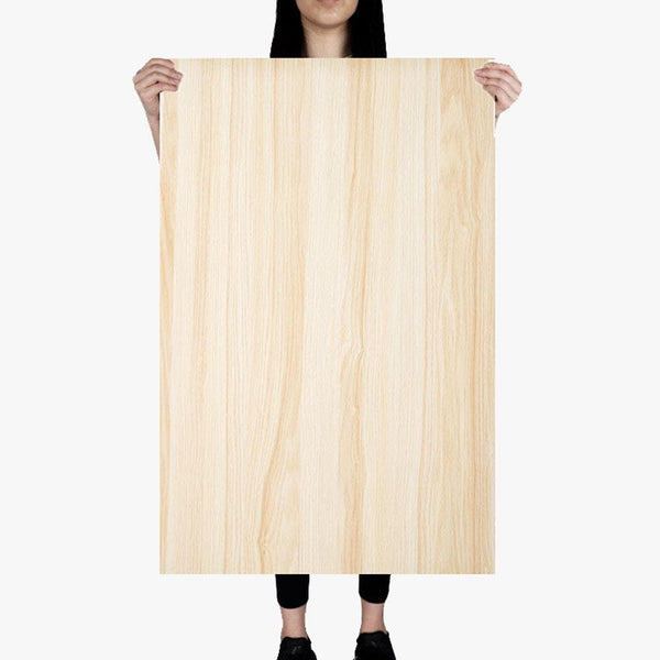Premium Waterproof Flat Lay Backdrop - 'Hawthorn' Light Woodgrain (62c