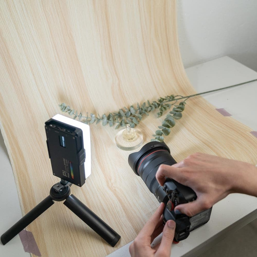 Premium Waterproof Flat Lay Backdrop - 'Hawthorn' Light Woodgrain (62c