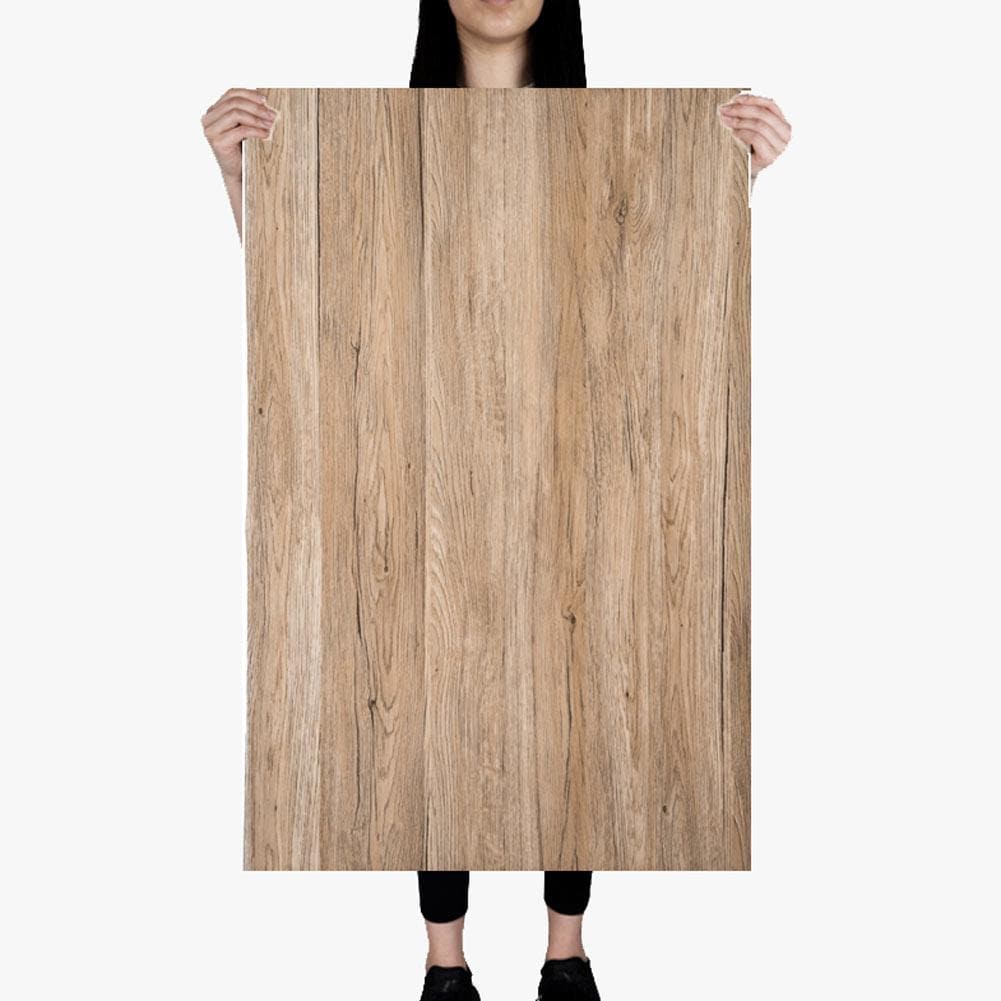 Premium Waterproof Flat Lay Backdrop - 'Mosman' Medium Oak Woodgrain