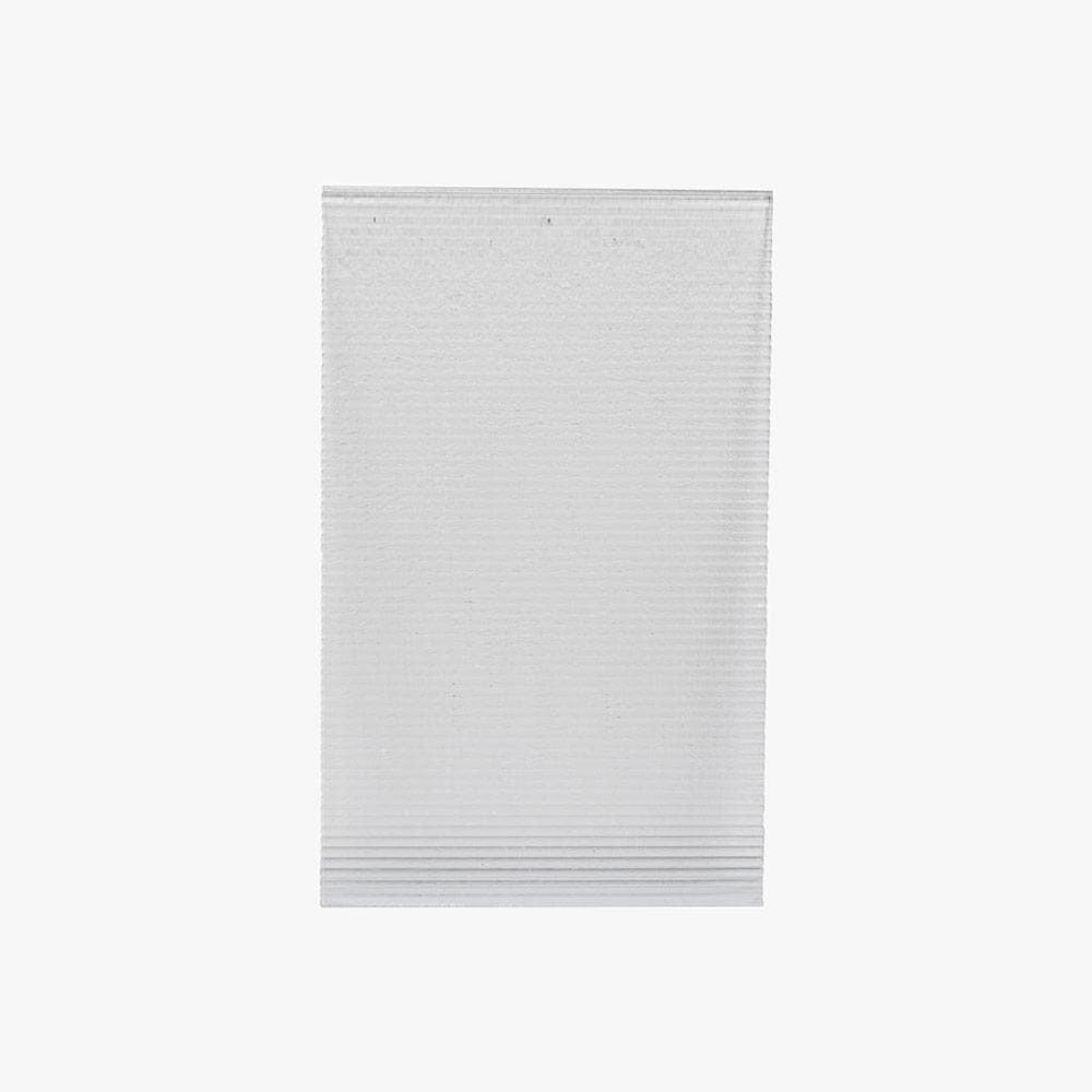 Ribbed Transparent Acrylic Sheet Styling Prop 29cm x 18cm (6mm thickne