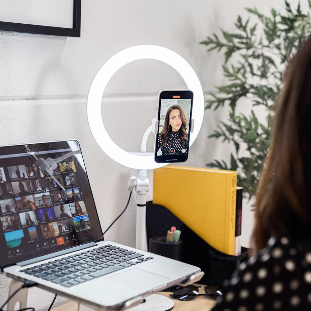 10" White LED Desk Ring Light - Opaluxe