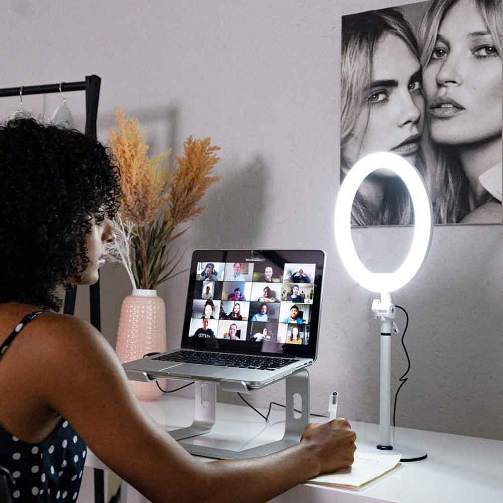 10" White LED Desk Ring Light - Opaluxe