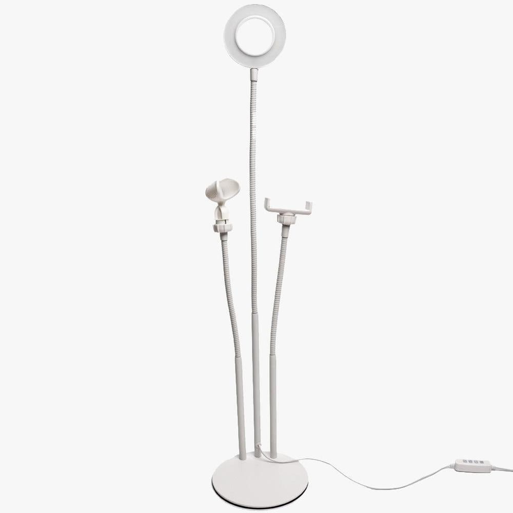 White Live Stream USB Desk 6" Ring Light