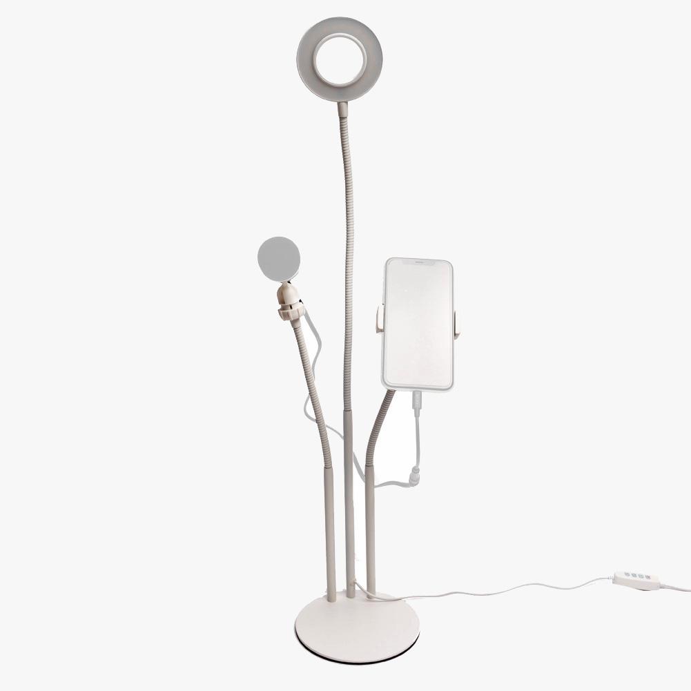 White Live Stream USB Desk 6" Ring Light