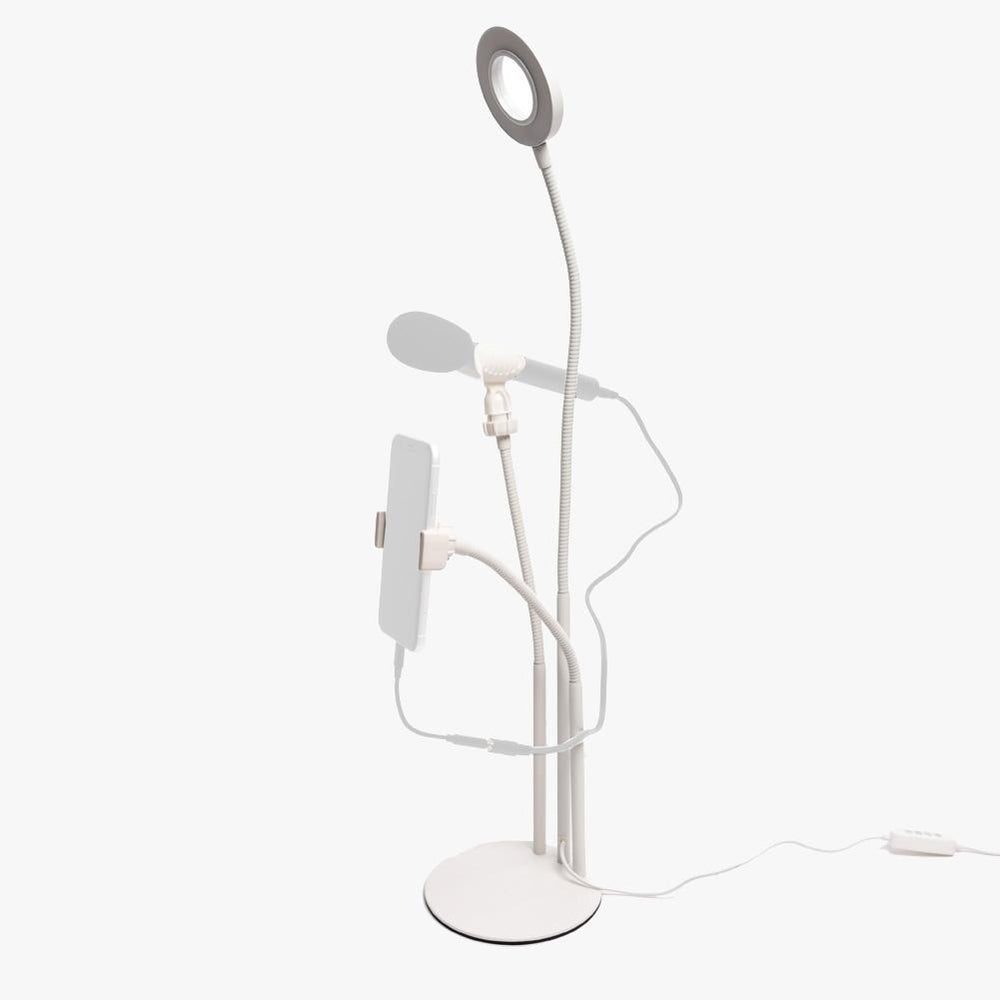 White Live Stream USB Desk 6" Ring Light