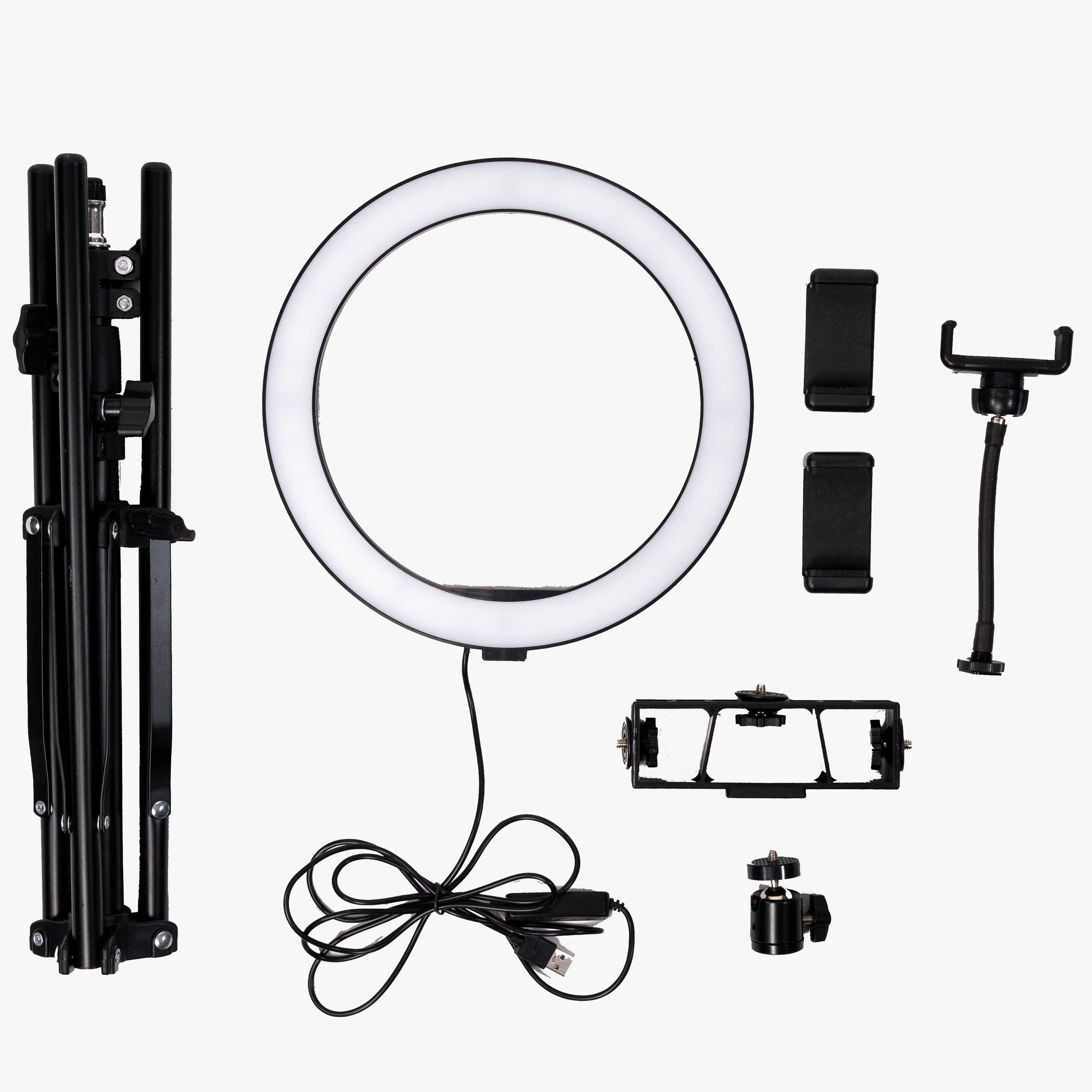 10" LED Livestream Ring Light w/ Triple Phone Mount - Onyx (DEMO STOCK